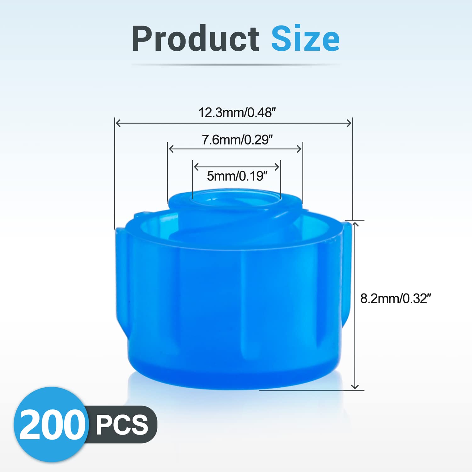 Snapklik.com : Creahub 200 PCS Syringe Tip Caps - Luer Connector Caps ...