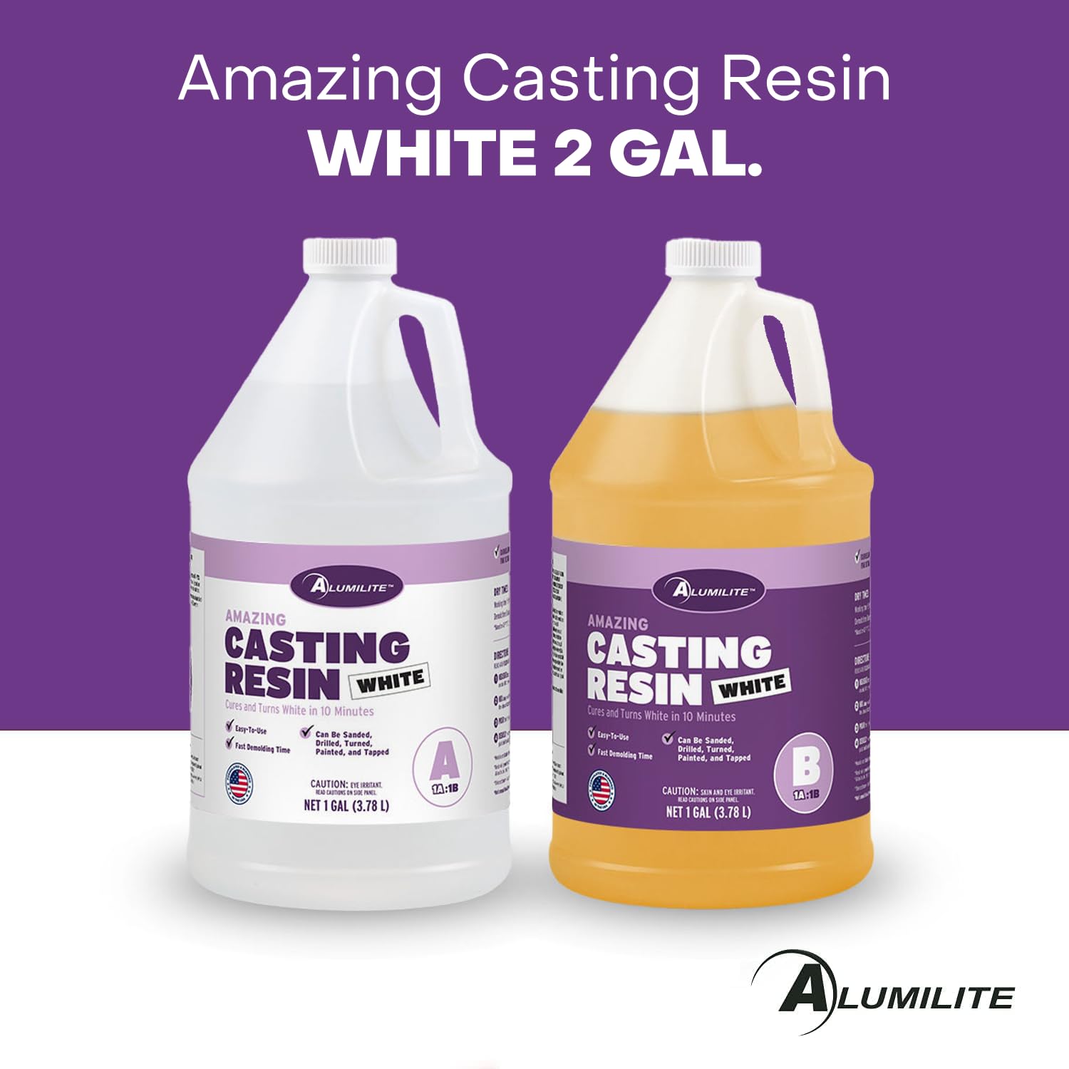 Snapklik.com : Alumilite Amazing White Casting Resin Kit, 2 Gal