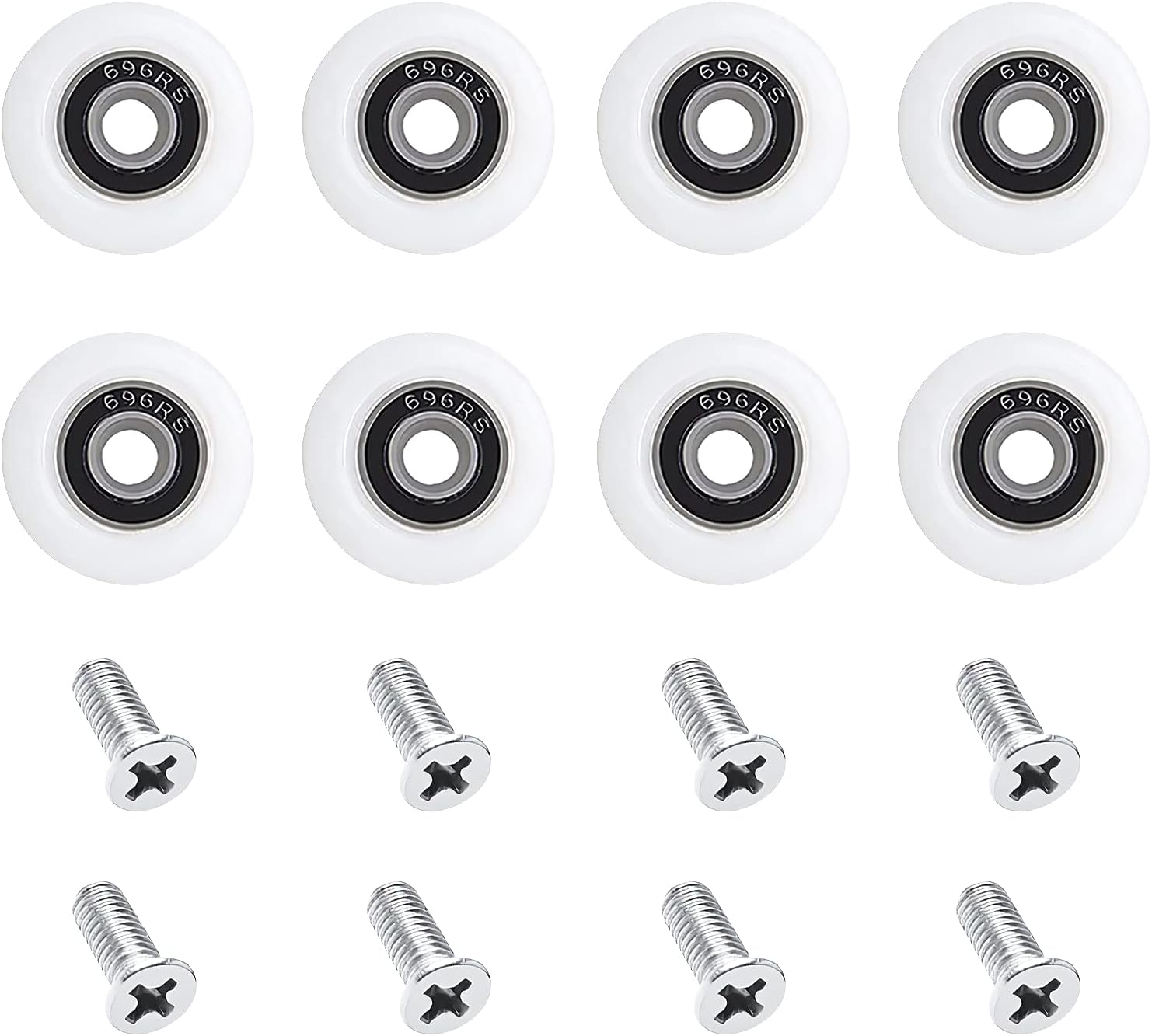 8 Pieces 23mm Shower Door Wheels Bottom Shower Door Rollers Shower ...