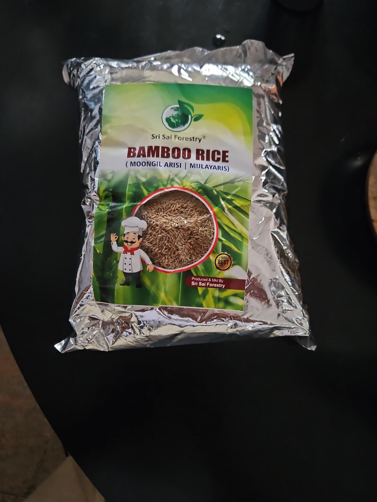 SRI SAI FORESTRY Bamboo Rice 1KG Ready to Use, Brown Small Grain ...