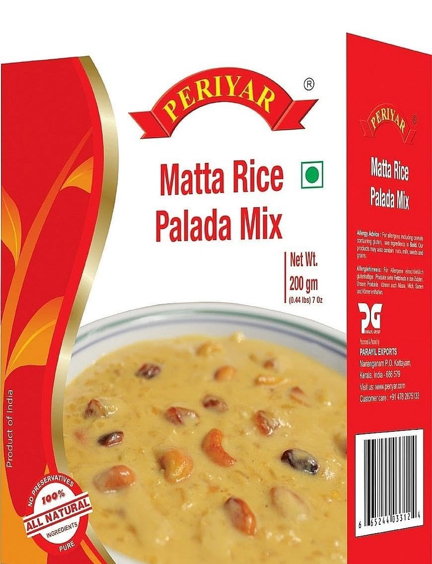Amazon.com : Periyar Matta Rice Palada Mix 200gm : Grocery & Gourmet Food