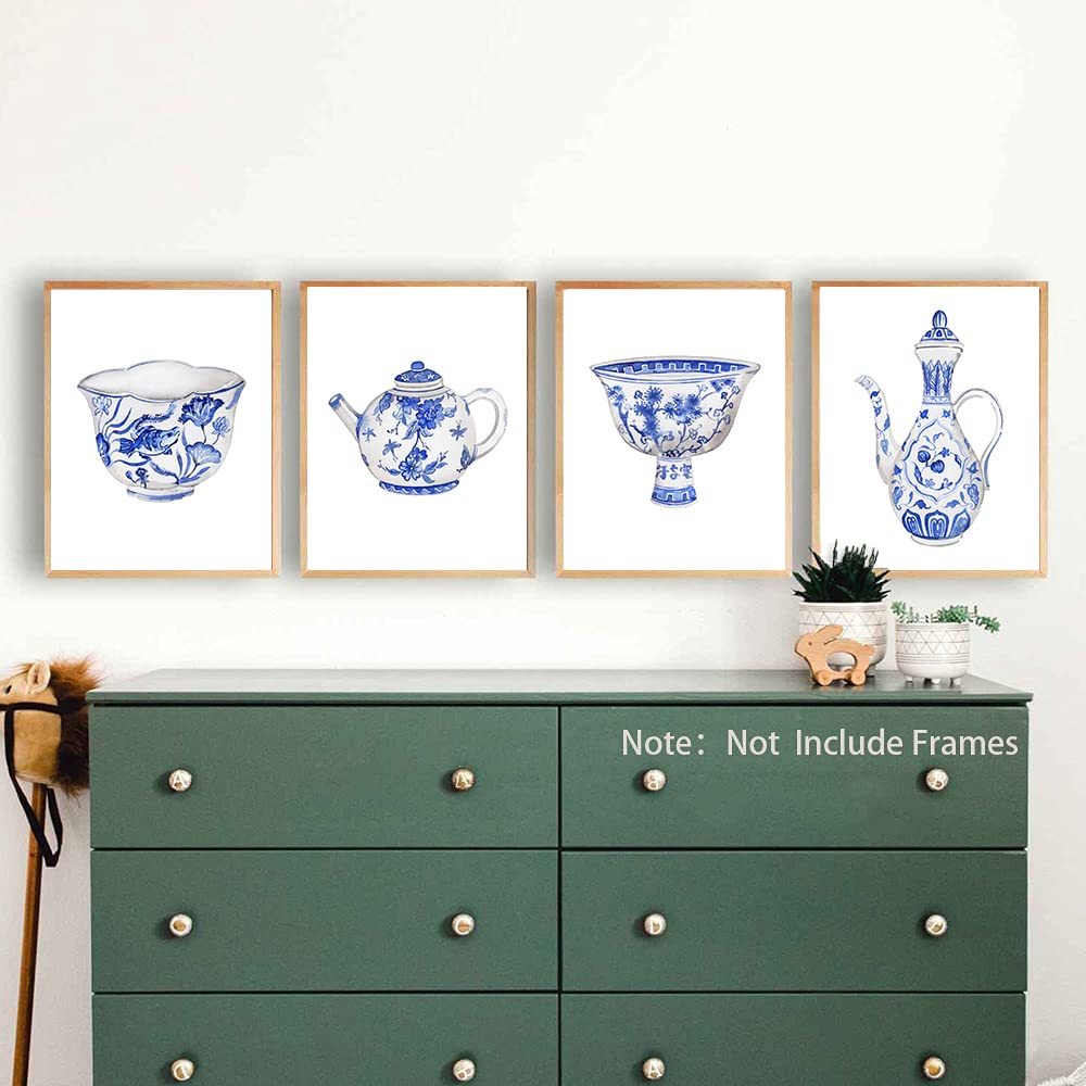 Snapklik.com : TANXM Blue And White Porcelain Wall Art Print ...