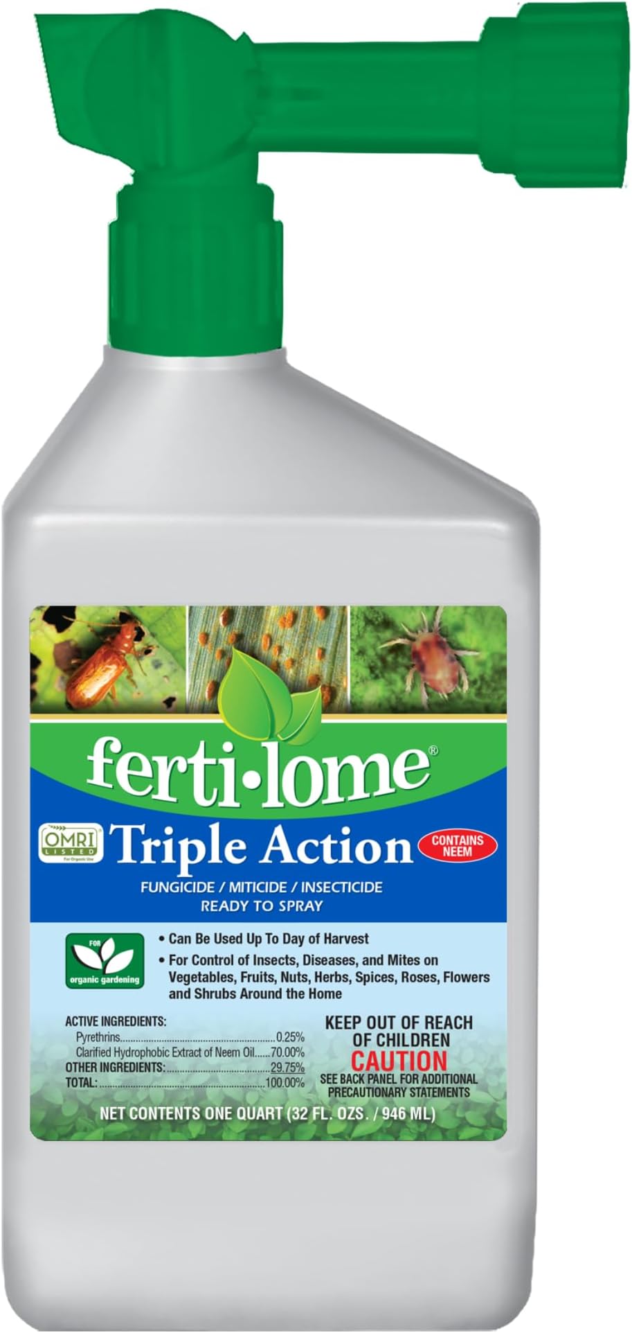 Amazon.com: Fertilome (11247) Triple Action RTS (32 oz) : Patio, Lawn ...
