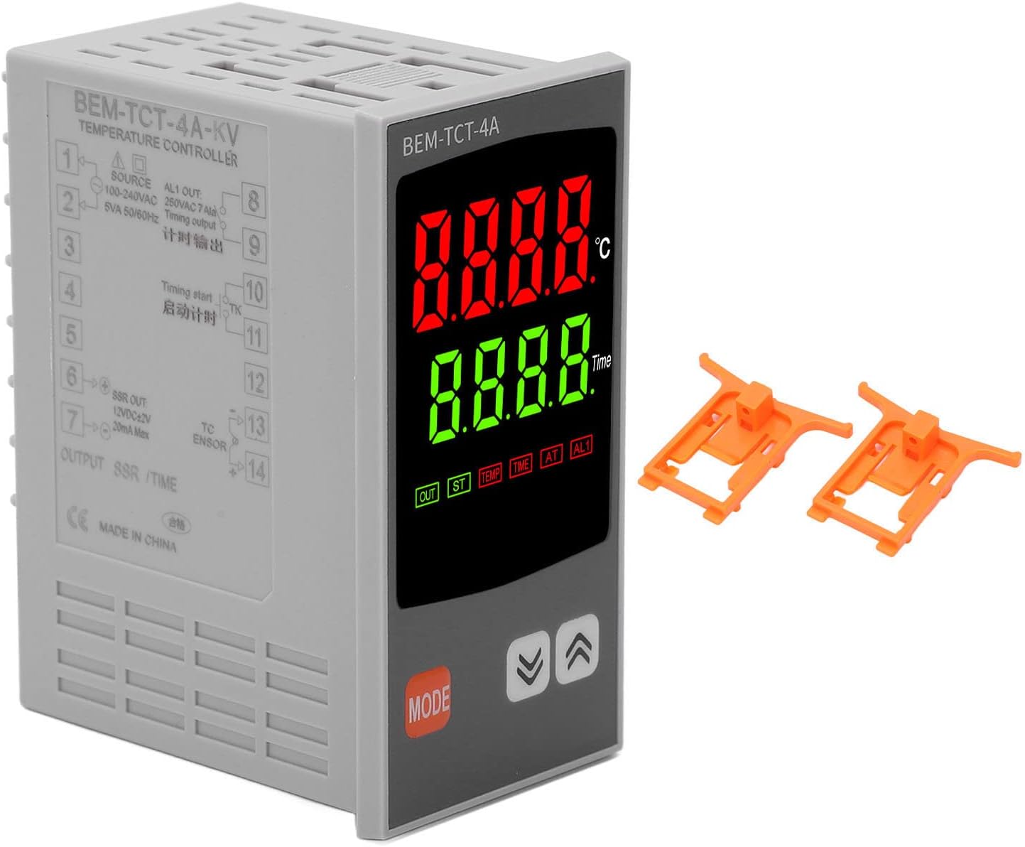 Amazon.com: PID Temperature Controller Kit, Voltage AC 100~240V PID ...