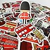 50pcs Cute Cartoon London Bus Stickers for Kids,Waterproof Vinyl ...
