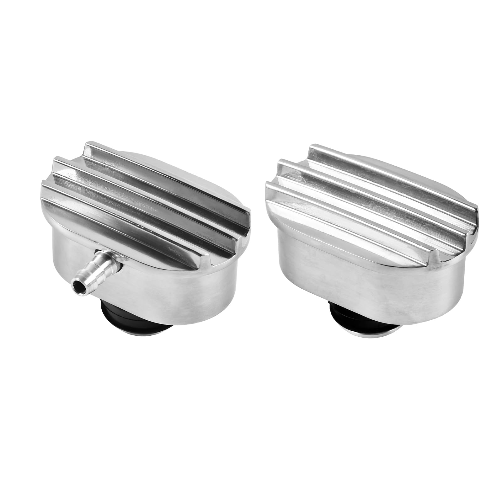 Snapklik.com : Oval Valve Cover PCV Combo Kit, Polished Aluminum Air ...