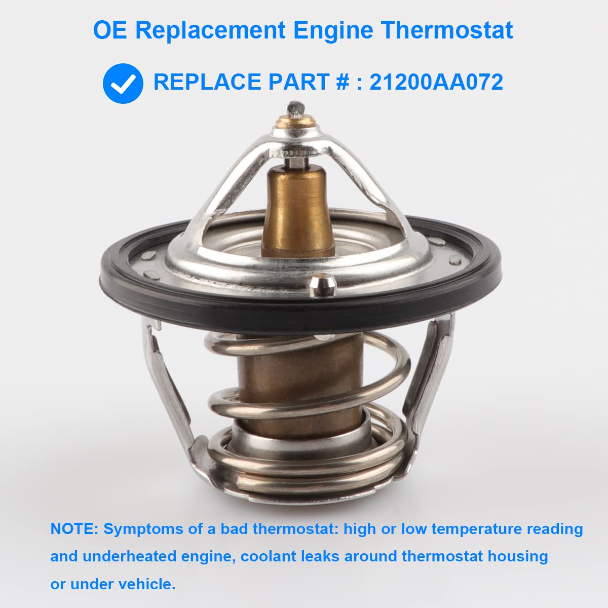 Engine Thermostat with Gasket Replace 21200AA072 Compatible with Subaru ...