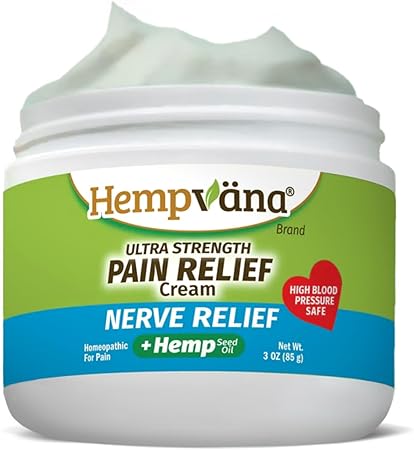Amazon.com: Hempvana Ultra-Strength Nerve Relief Cream w/100% Pure Hemp ...