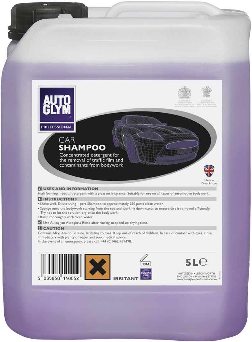 Autoglym 14005-AG Car Shampoo, 5L Volume : Amazon.co.uk: Automotive