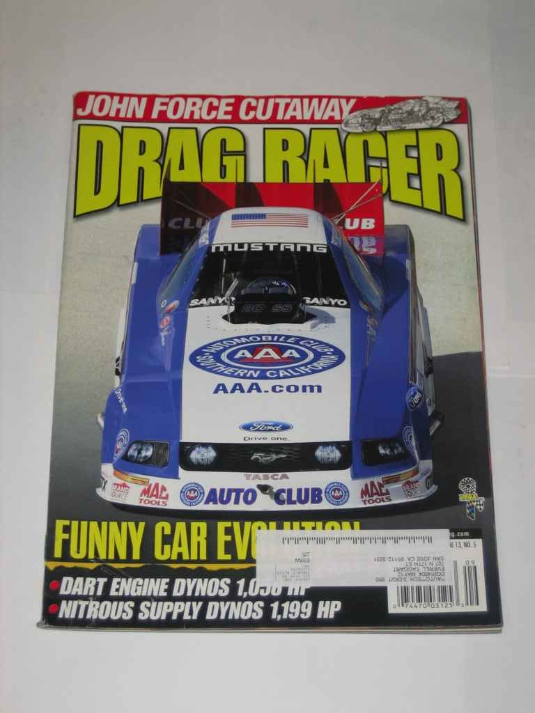 Drag Racer Magazine September 2009 John Force Cutaway: Amazon.com: Books