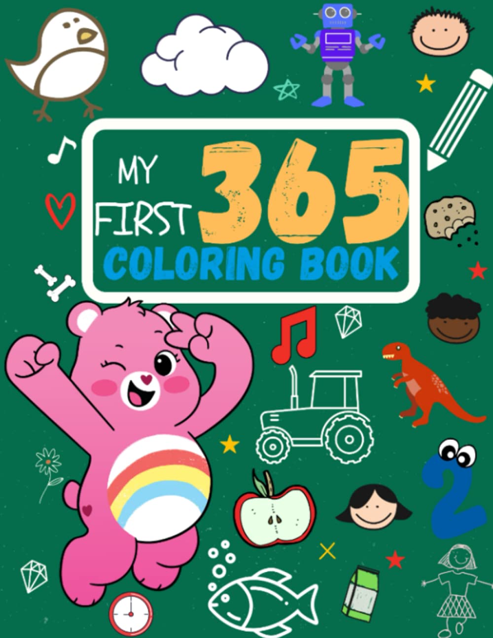 Buy My First 365 Coloring Book: 365 Coloring Pages, Easy, LARGE, GIANT ...