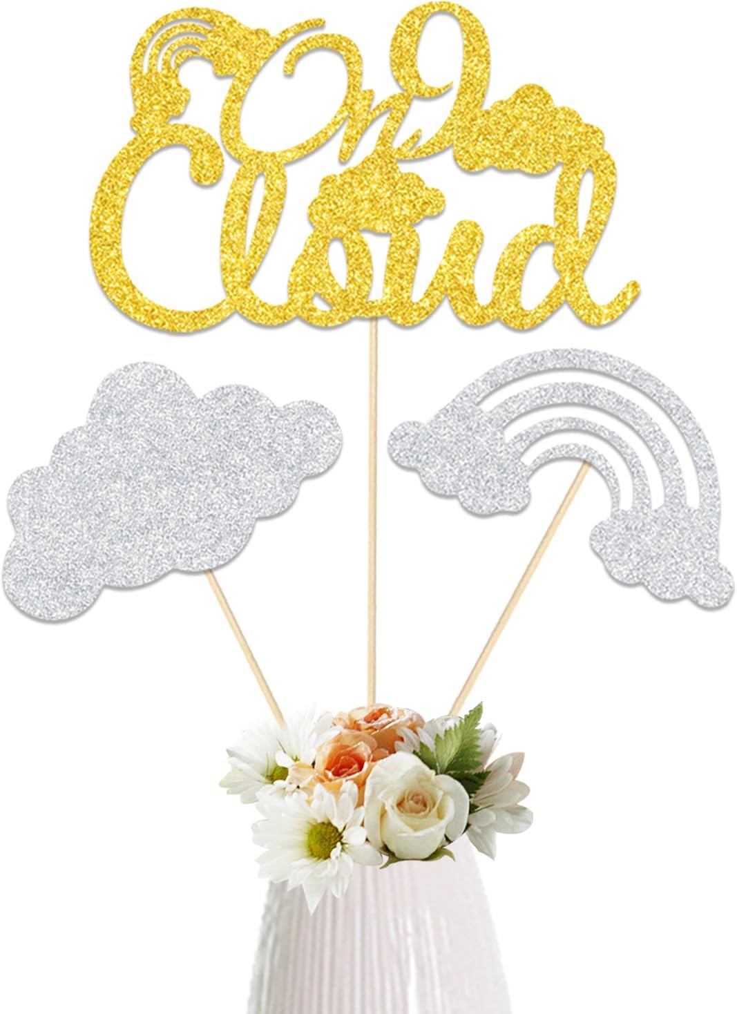 Amazon.com: 12Pcs Cheers to 9 Years Old Party Decoration, On Cloud 9 ...
