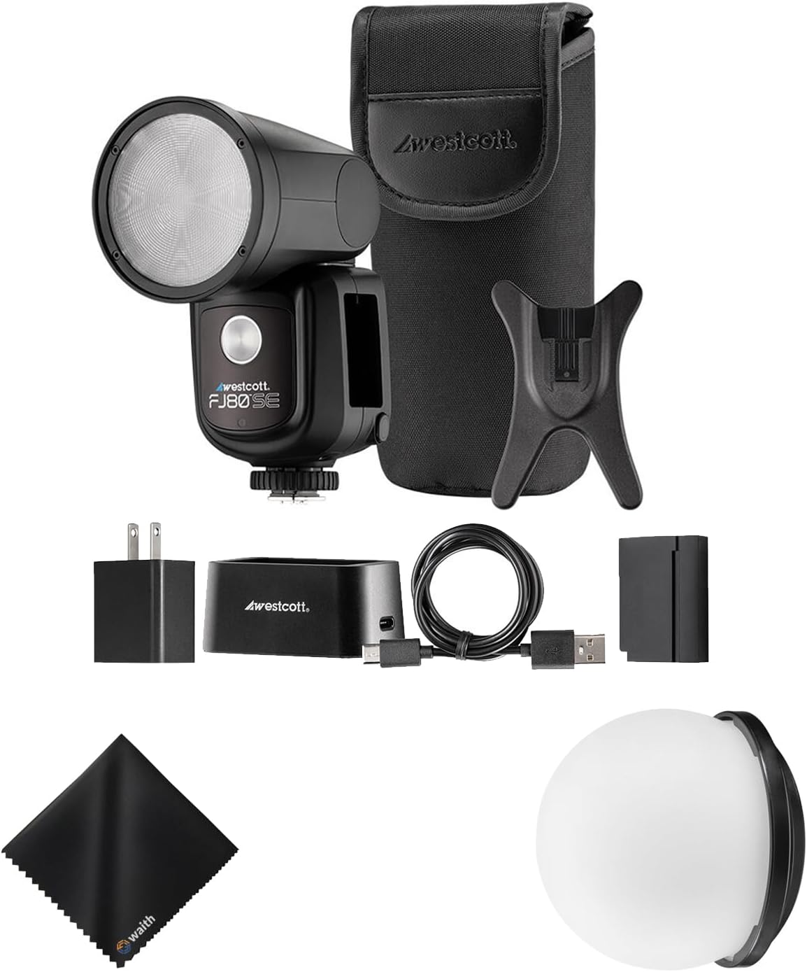Amazon.com : Westcott FJ80-SE M Universal 80Ws Speedlight with 2.4 Inch ...