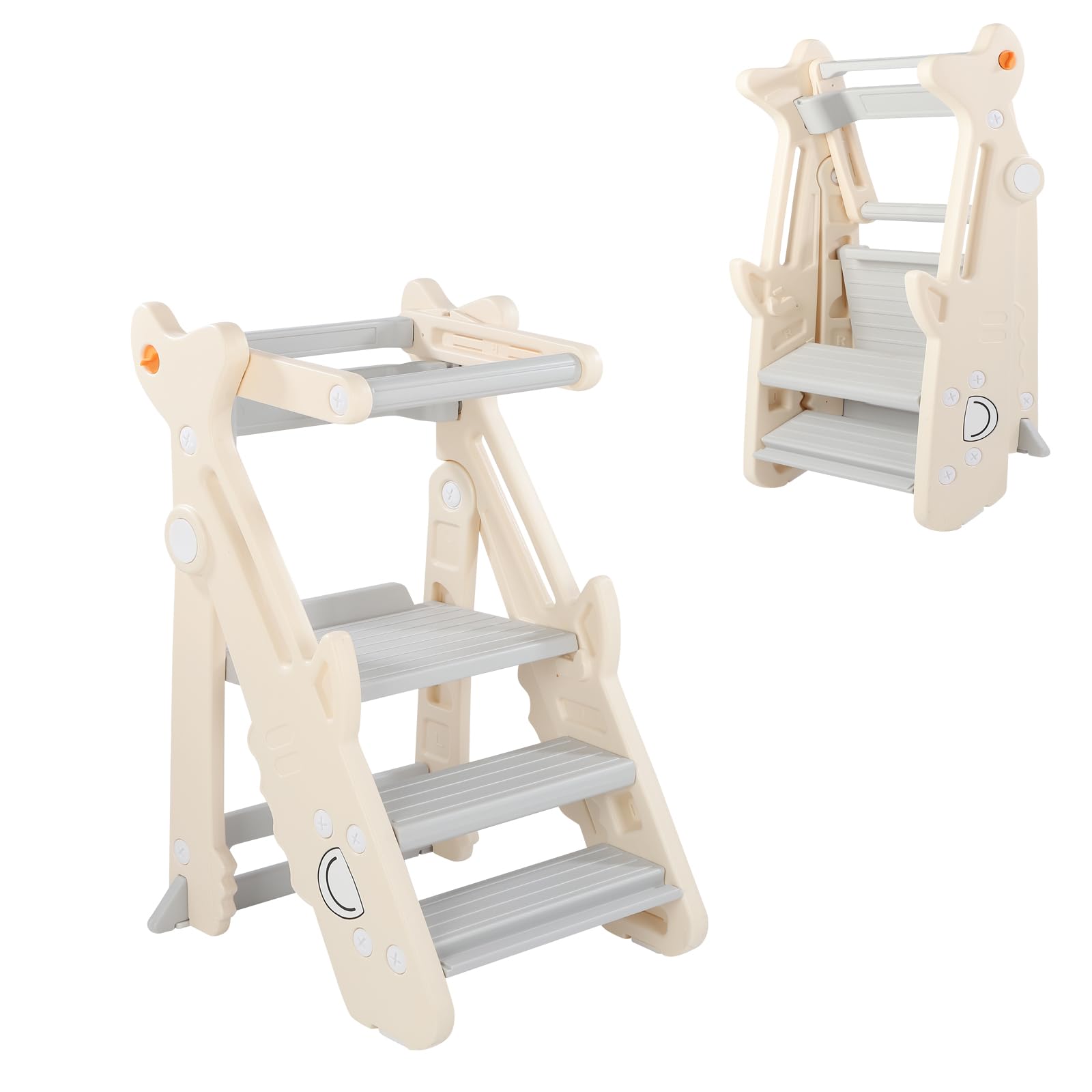 Snapklik.com : Foldable Toddler Tower, Toddler Kitchen Step Stool ...