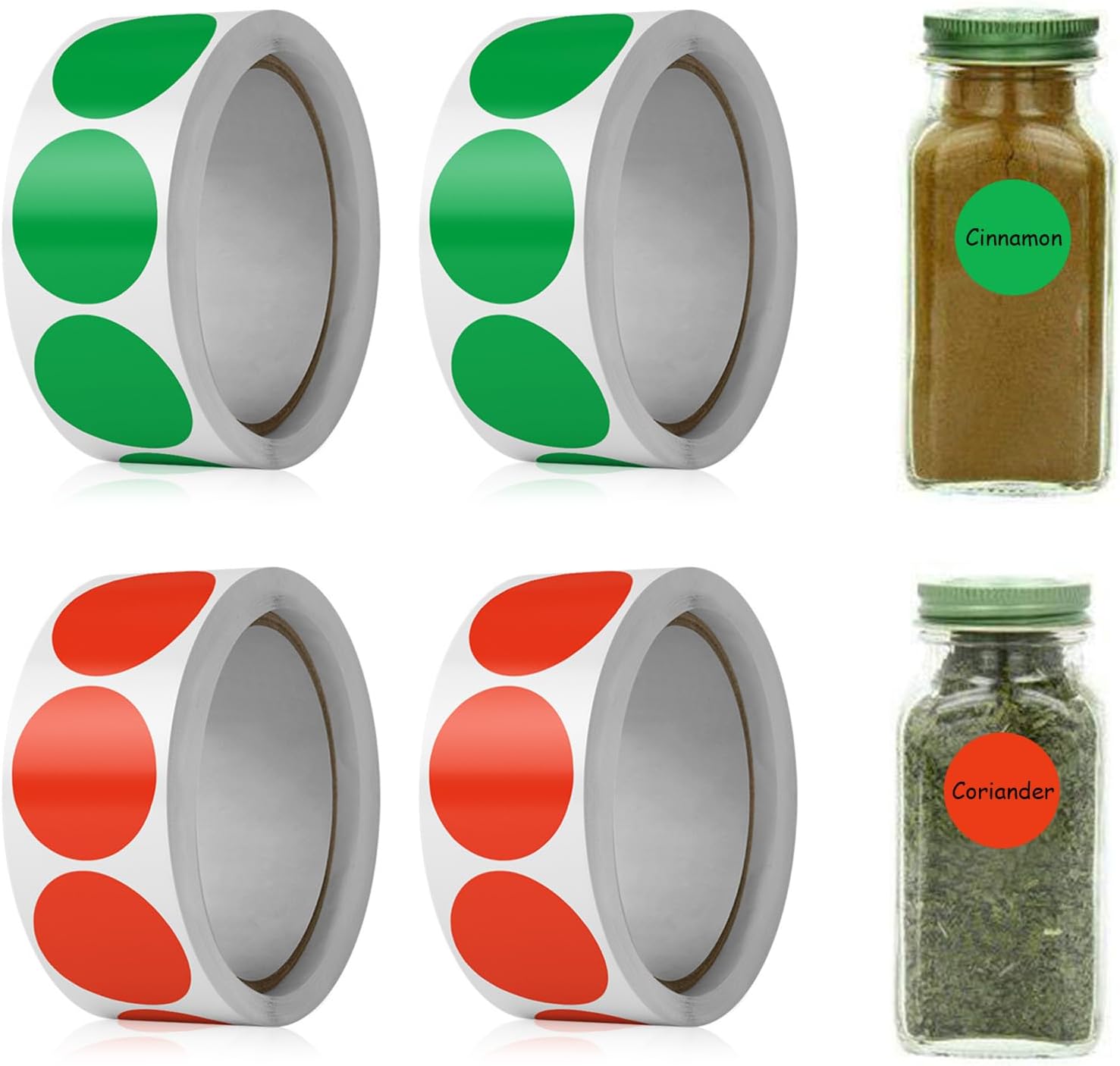 2000 Pcs Color Coding Labels - 25mm Dot Sticker Labels, Round Circle ...