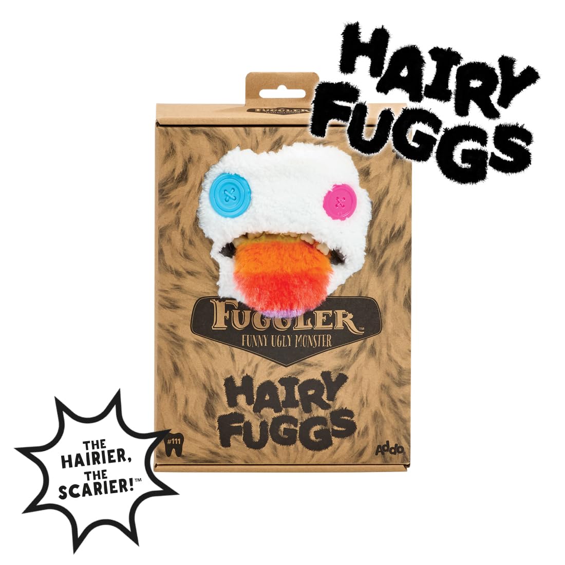 Fuggler Hairy Fugg Oggah Boogah White Soft Toy For Children From 4 ...