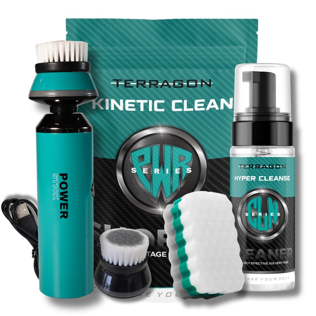 Amazon.com: Terragon Kinetic Cleanse Shoe Cleaning Kit with Electric ...