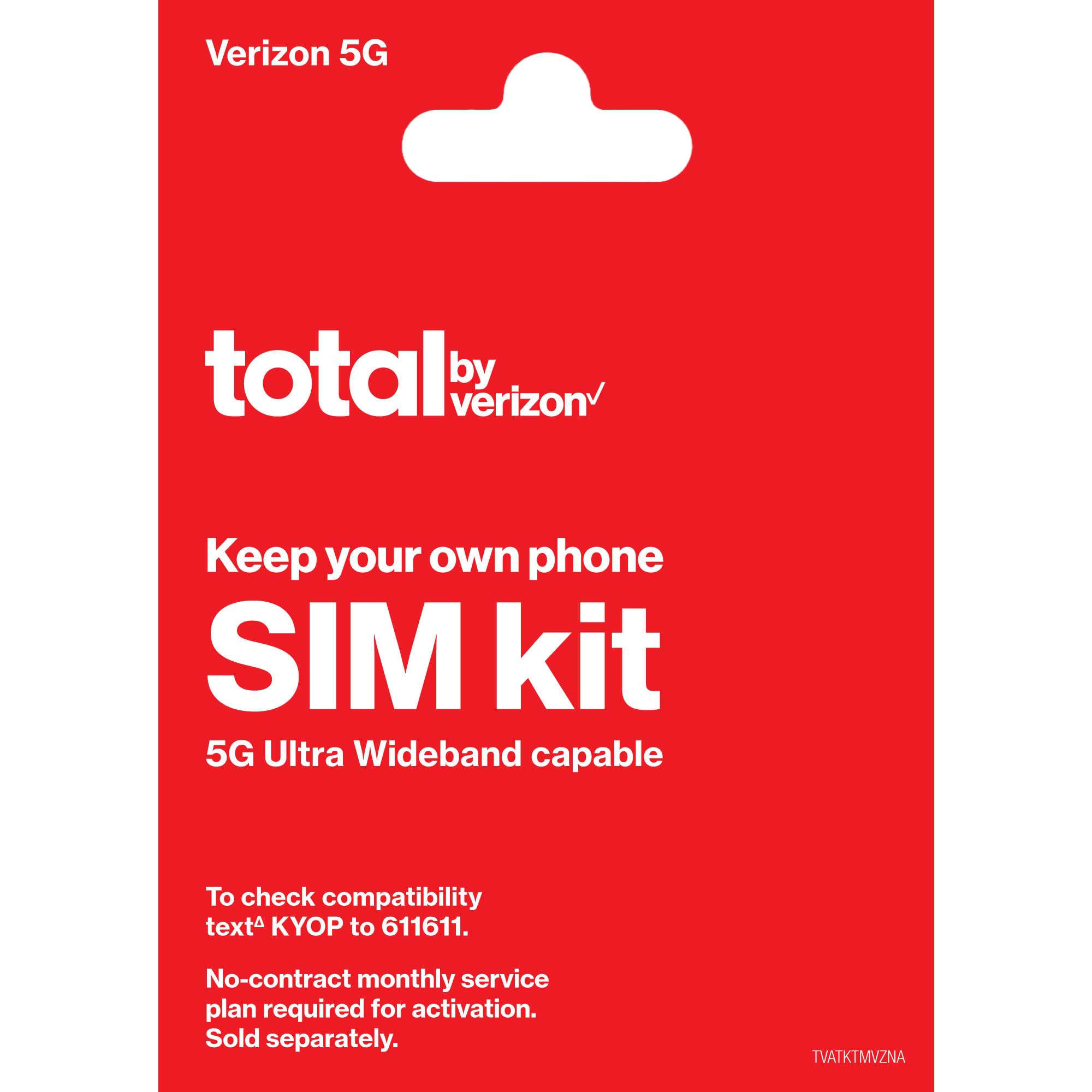 Amazon.com: Total by Verizon BYOP Sim Kit, No Airtime - Prepaid. : Cell ...