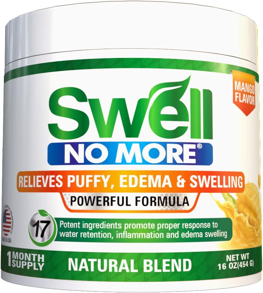 Amazon.com: SwellNoMore Peach Mango Natural Powder. Yummy Flavor ...