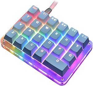 23 Keys One Hand Use Mechanical Keyboard for Gaming Drawing USB RGB ...