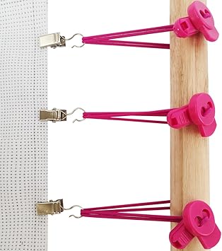 Amazon.com: 8 Set Cross-Stitch Side Clips, Universal Canvas Clips for ...