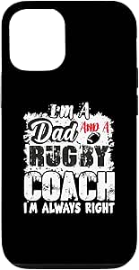 Amazon.com: iPhone 15 Father's Day Dad Rugby Coach For Birthday Rugby ...