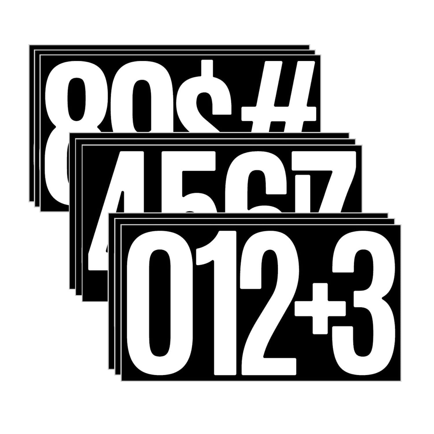 Amazon.com: 6 Inch Large Size Number Stickers, 45 Pcs Waterproof Vinyl ...