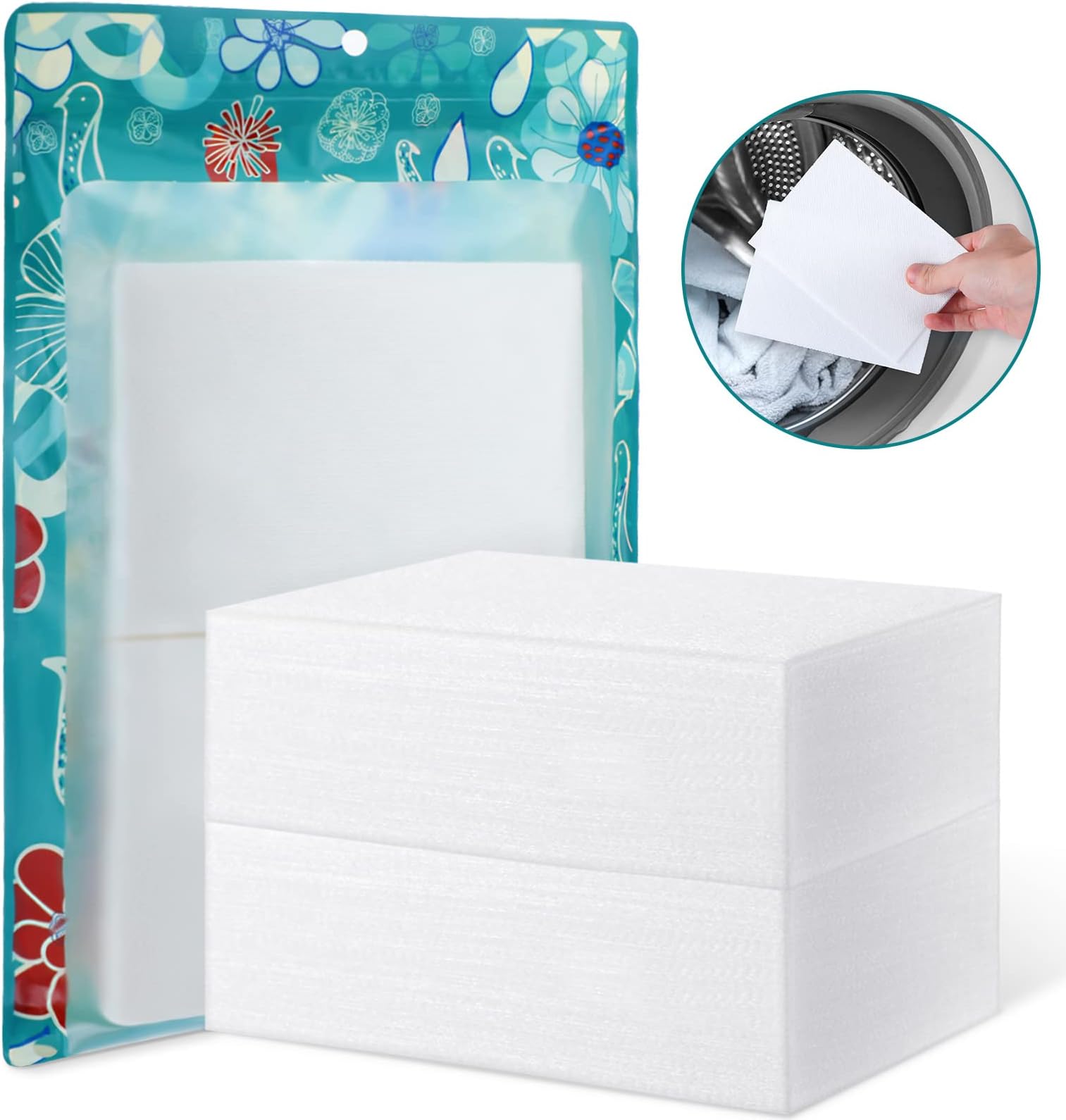 Amazon.com: Leelosp 200 Count Dye Trapping Laundry Saving Sheets for ...