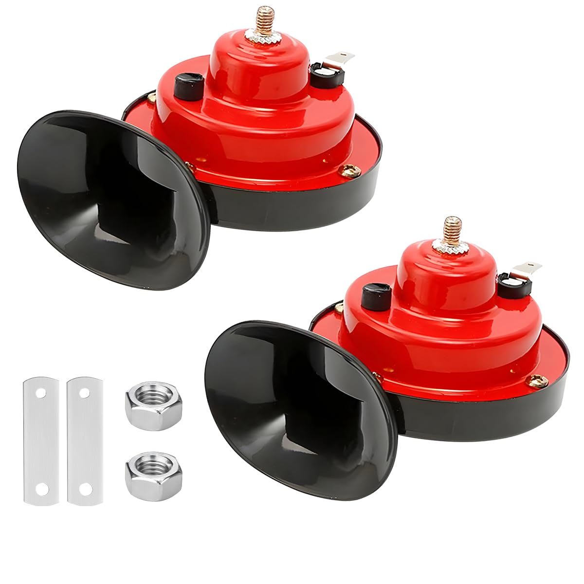 Amazon.com: KHGUZ 2PCS Super Loud Train Horns, 12V Waterproof Car Air ...