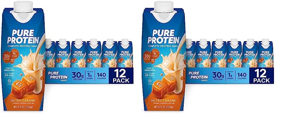 Amazon.com: Pure Protein Salted Caramel Shake, Ready to Drink and Keto ...
