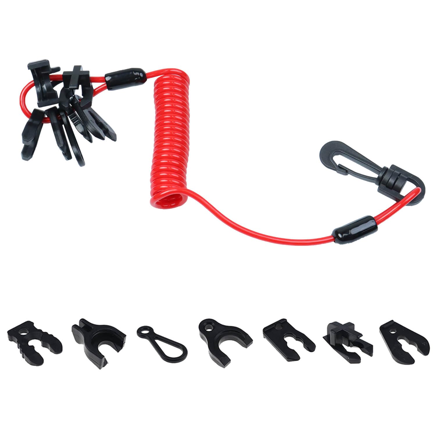 Snapklik.com : Universal Boat Kill Switch Keys Lanyard, Outboard Jet ...