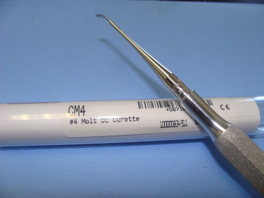 Amazon.com: Dental Molt Curette No 04 CM4 Hu Friedy New : Industrial ...