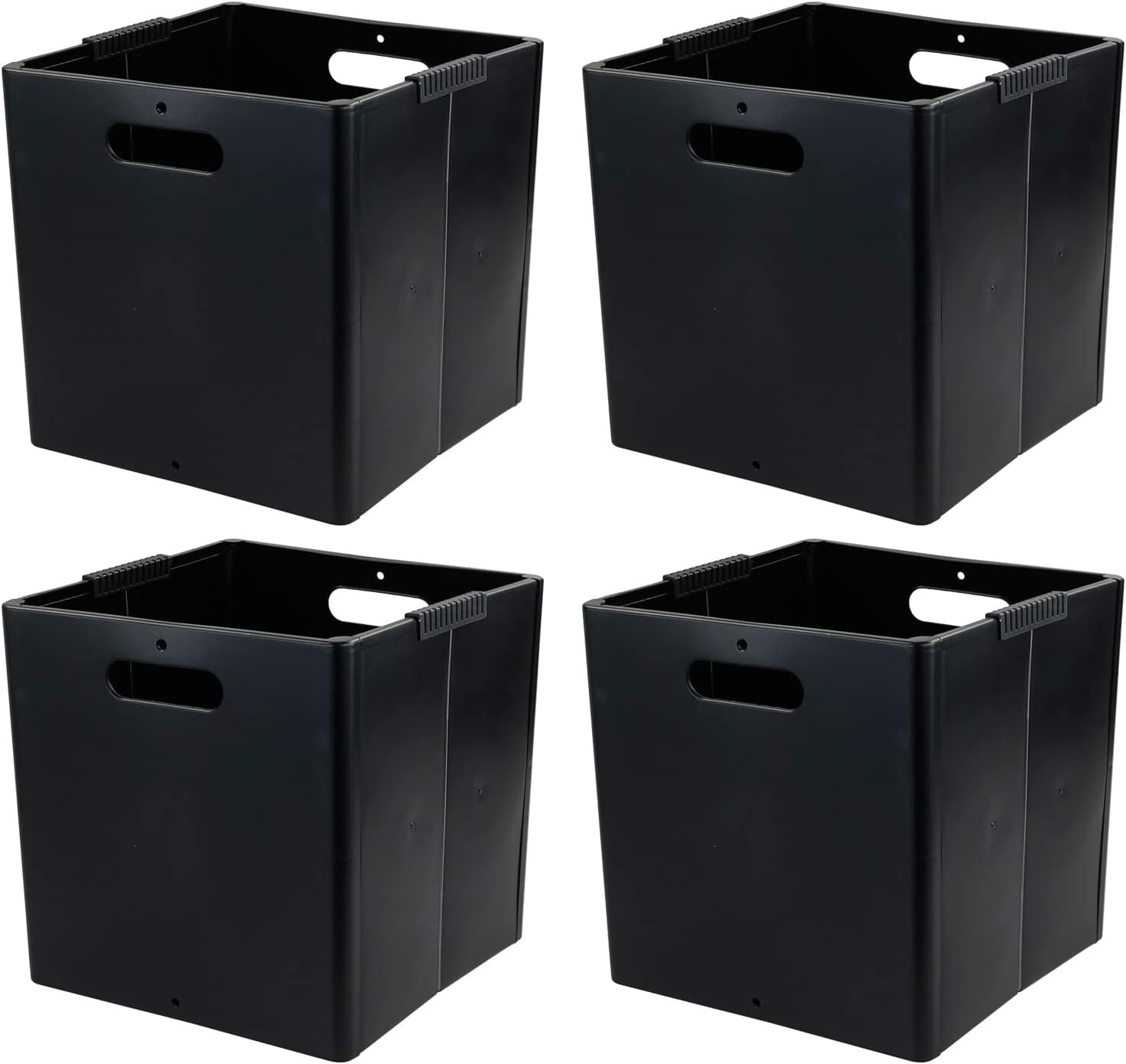 Amazon.com: Morcte 4-Pack Collapsible Plastic Storage Cubes Organizer ...