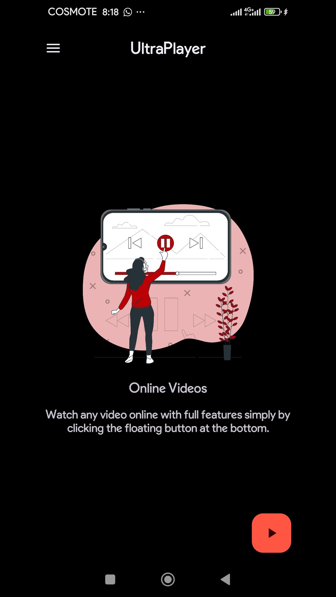 Aplicación Ultra Video Player en Amazon Appstore