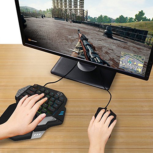 MOSTOP Keybaord One Handed Keyboard Portable Mini Gaming Keypad ...