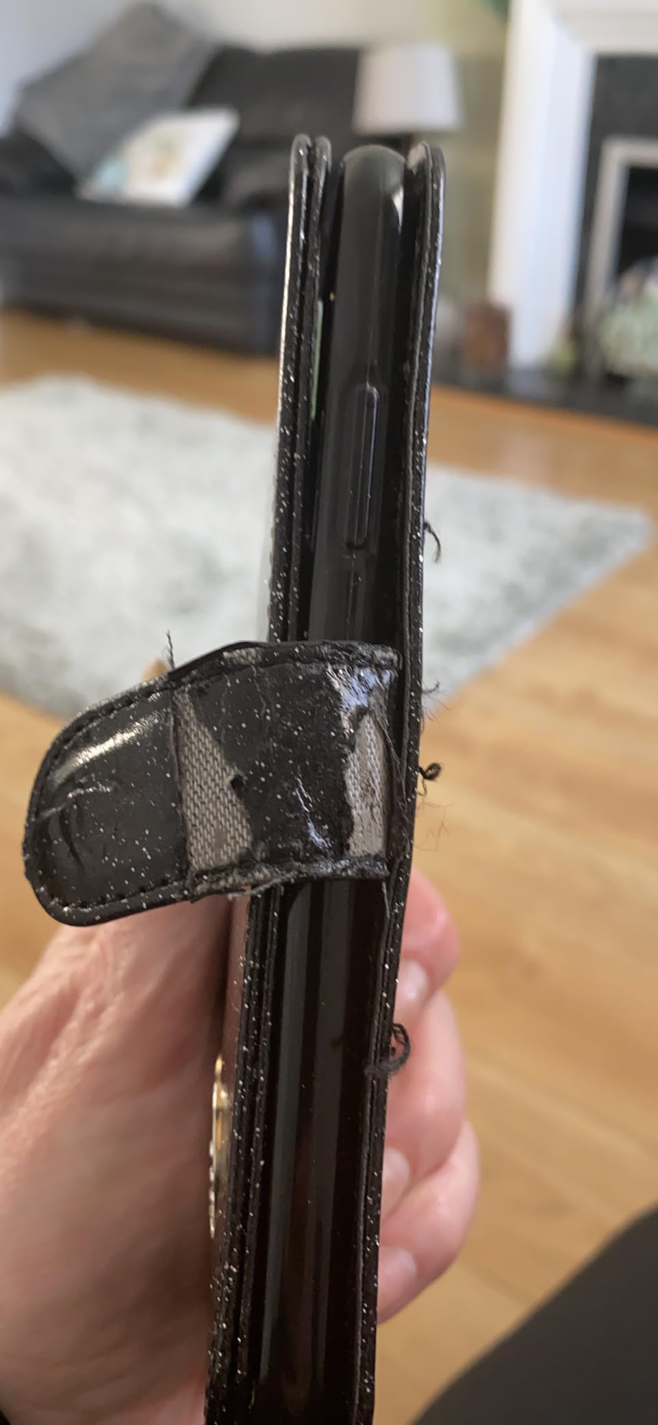 MHtech Case For Apple iPhone 11, Phone Case Shiny Leather Bling Glitter ...