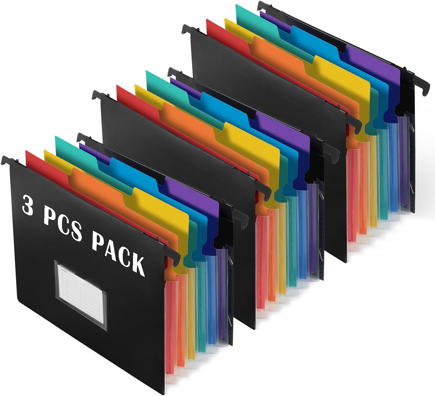 Amazon.com : Staples Poly Expanding Hanging File Pockets, Letter ...