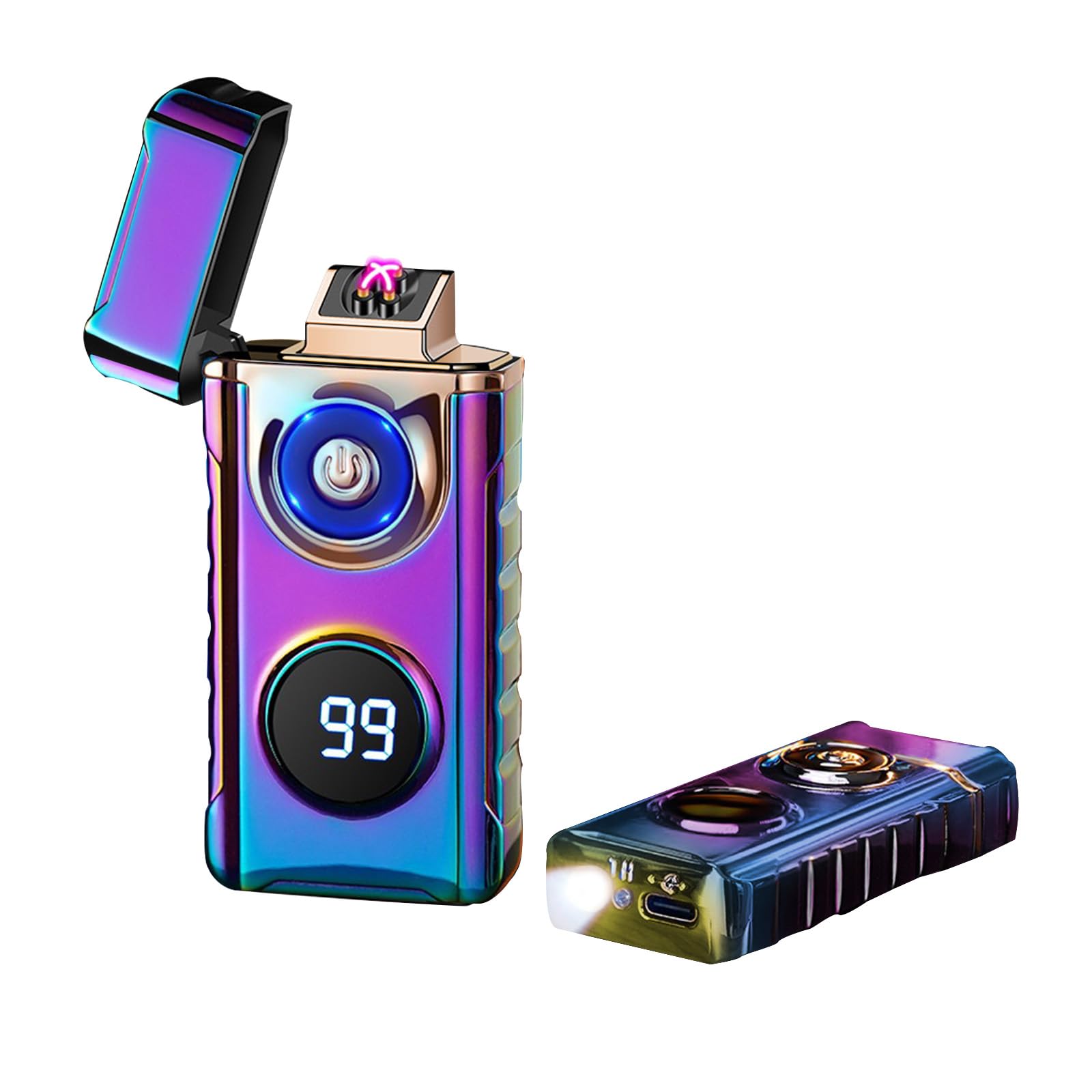 Amazon.com: TIKIUKI Electric Lighter,Dual Arc Lighter，Plasma Lighters ...