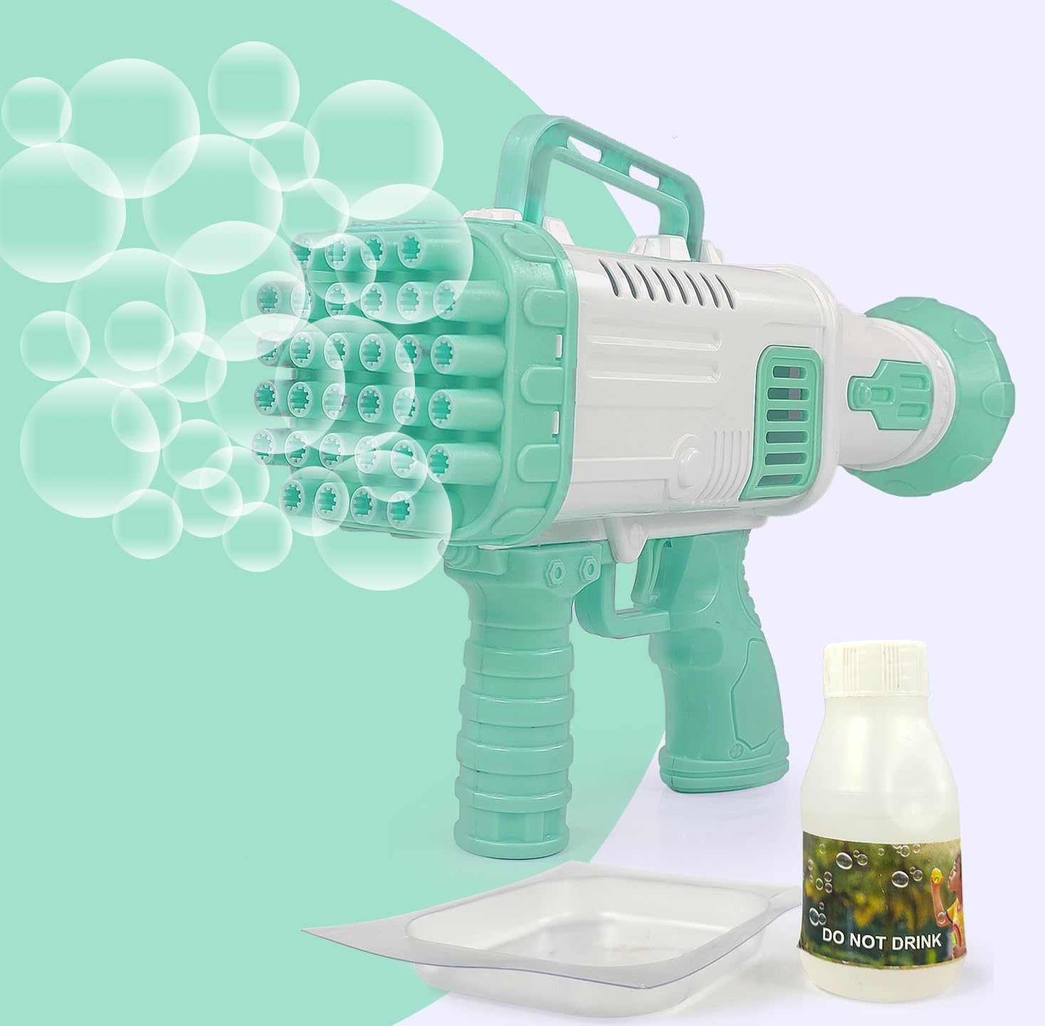 Buy NHR 32 Hole Large Electric Bubbles Gun for Toddlers Toys,Gatling ...