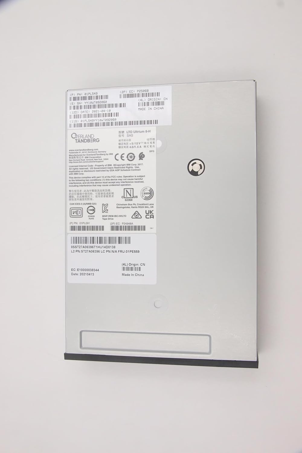 Amazon.com: LTO-8 ST27A06396 Internal HH SAS GEN8 Tape Drive 12TB/30TB ...