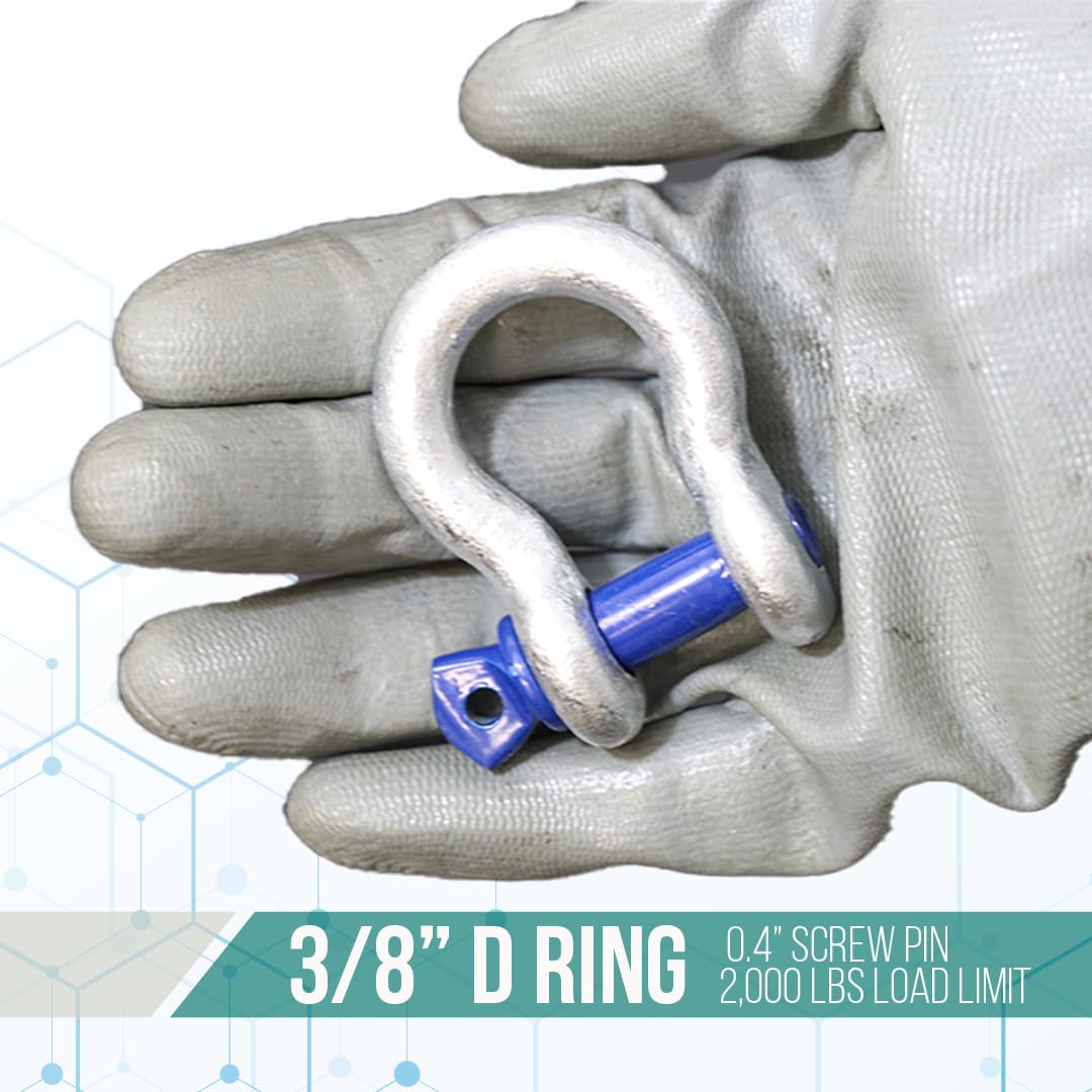 Snapklik.com : Boxer Forged Anchor Shackle 3/8” Heavy Duty Forged Steel ...