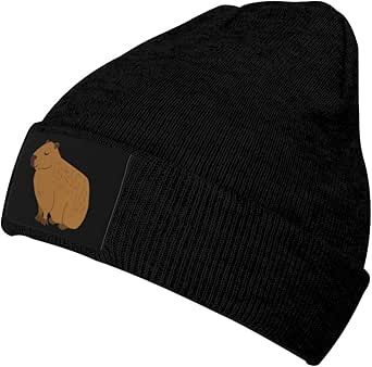 Cute-Capybara-Rodents-Animal Funny Gifts for Women Men Black Beanie ...