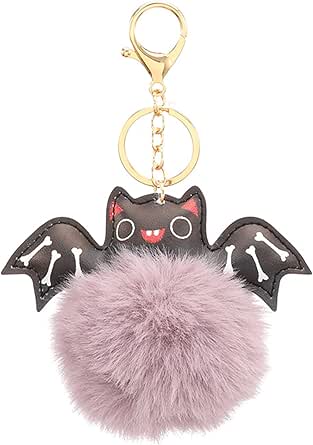 Halloween Bat Keychain Animal Keychain Plush Keyring Charm Handbag ...
