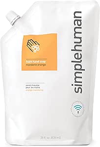 Amazon.com : simplehuman Mandarin Orange Foam Hand Soap Refill Pouch, 28 Fl Oz. : Beauty ...