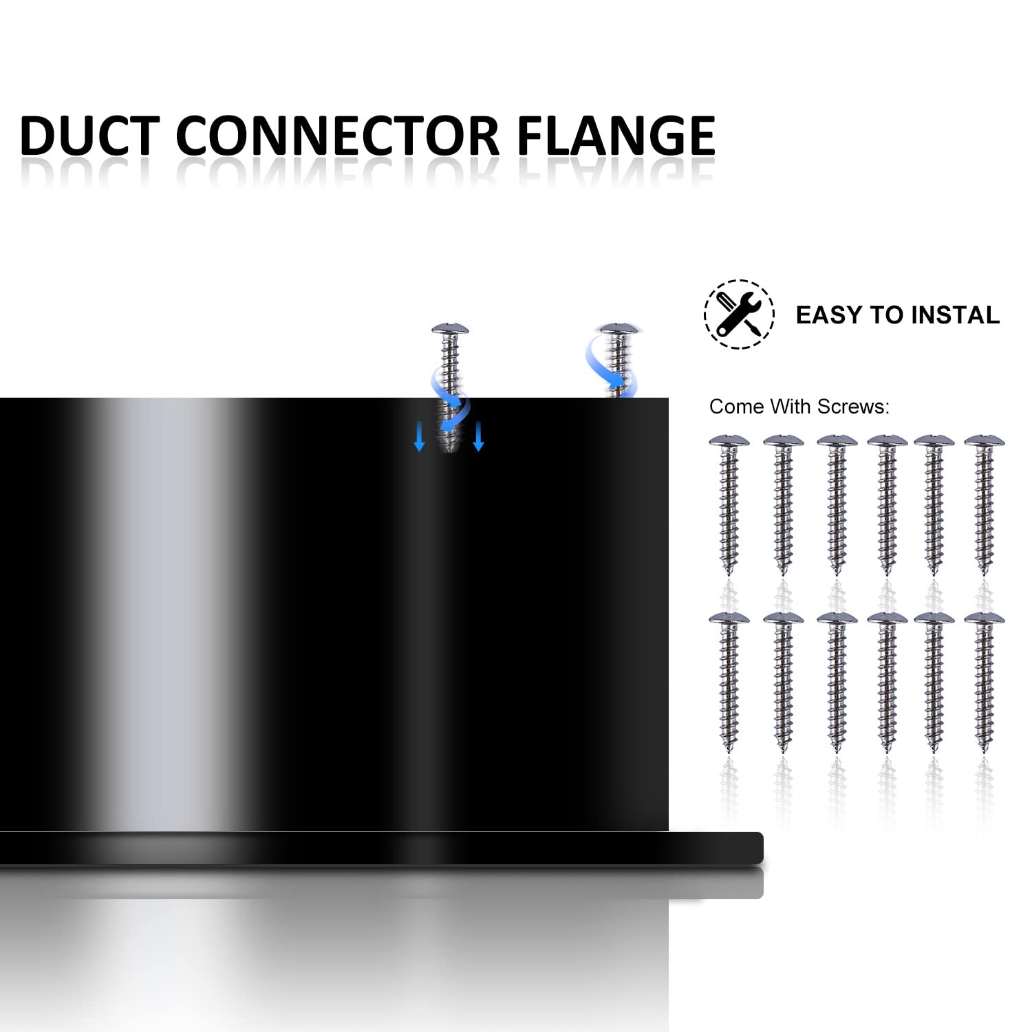 Snapklik.com : 6inch Duct Flanges,6 Inch Duct Connector,Plastic ...