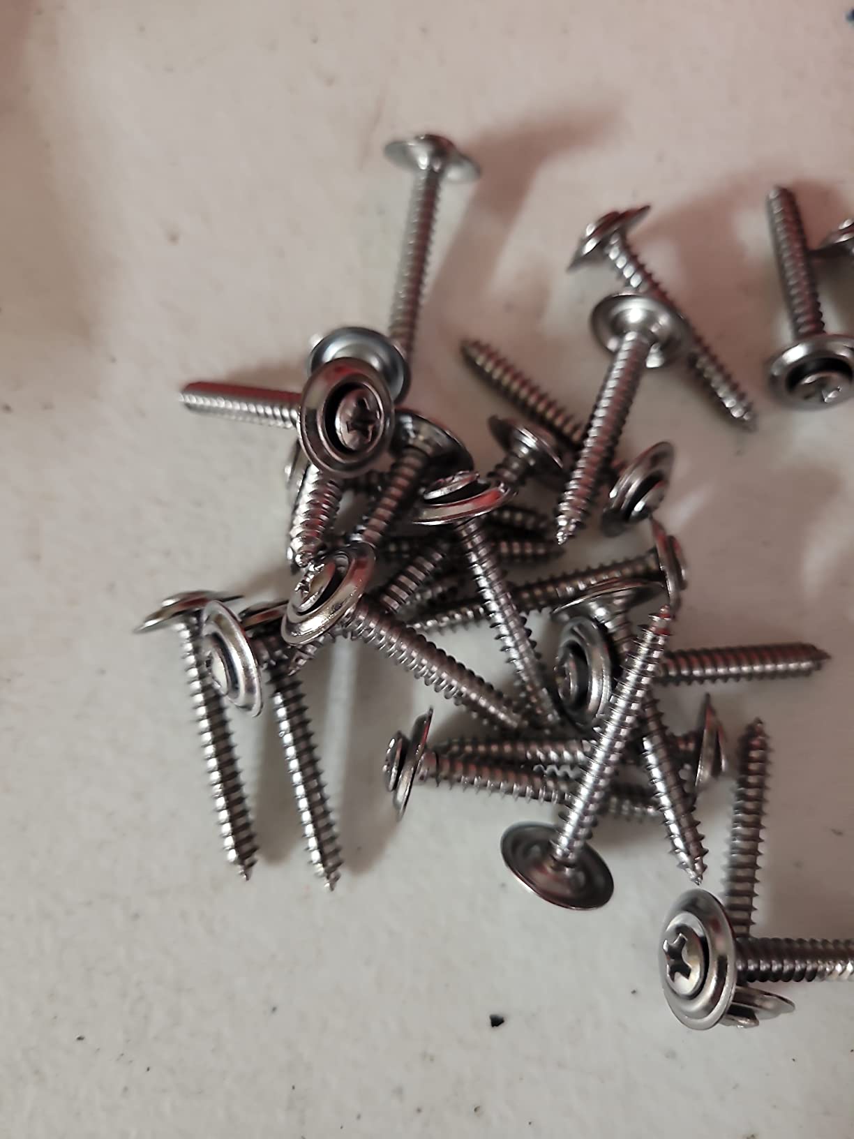 Amazon.com: Retro-Motive Chrome Washer Trim Screws Pack #8 Phillips ...