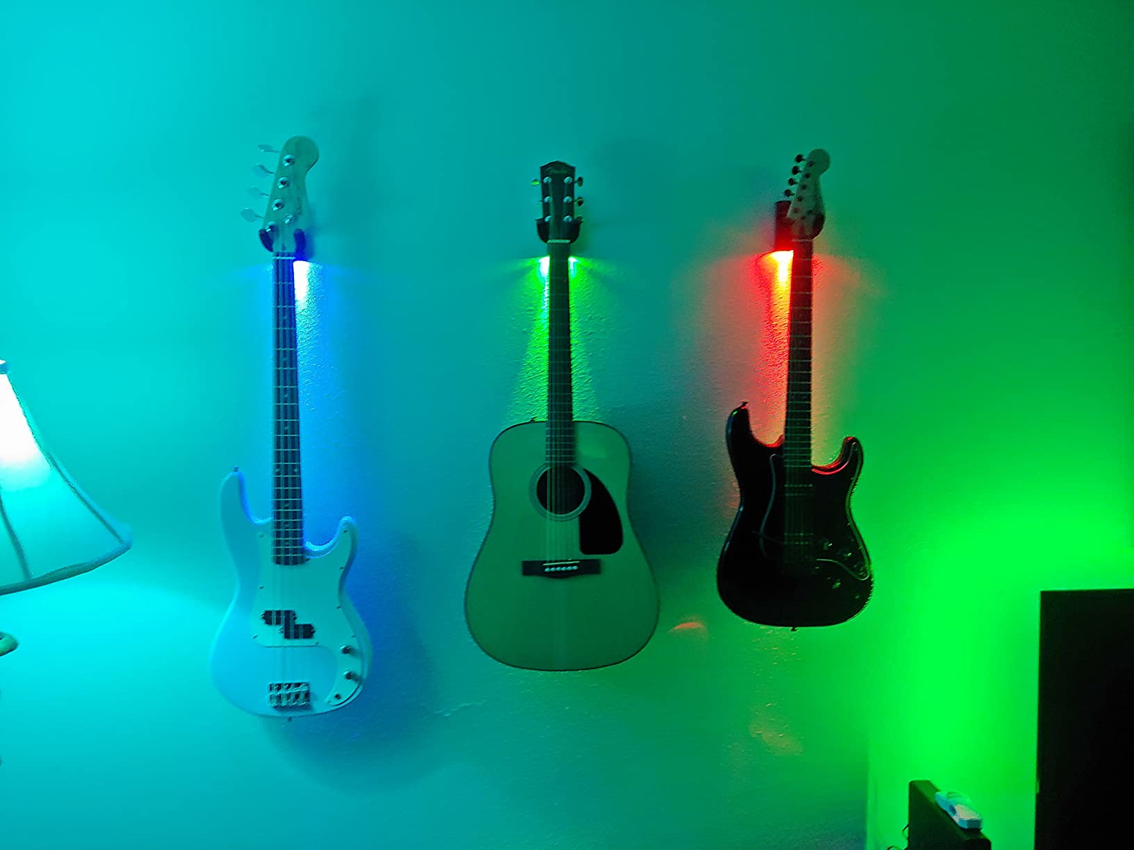 $7/mo - Finance MuzicLight Light Up Guitar Wall Mount and Lit Guitar ...