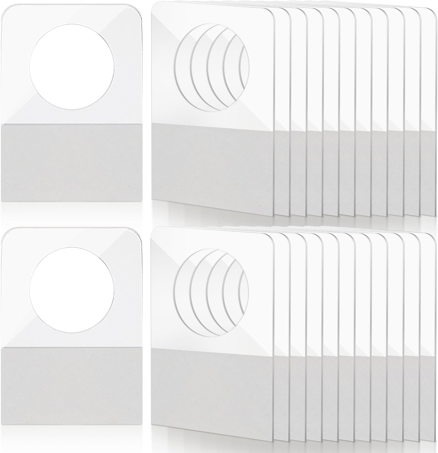 Amazon.com: DGJM 300PCS 1-3/4" X 1" Hook Hole Self Adhesive Hanging ...