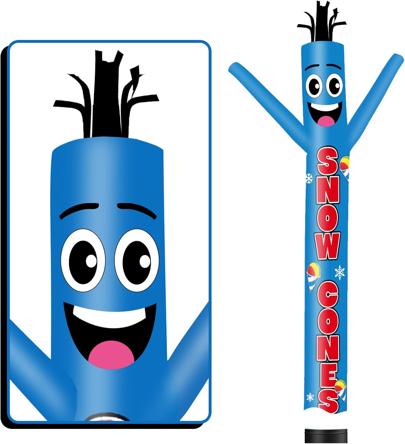Amazon.com : GOODENY 6FT Tall Inflatable Tube Man Snow Cones Wacky Wavy ...