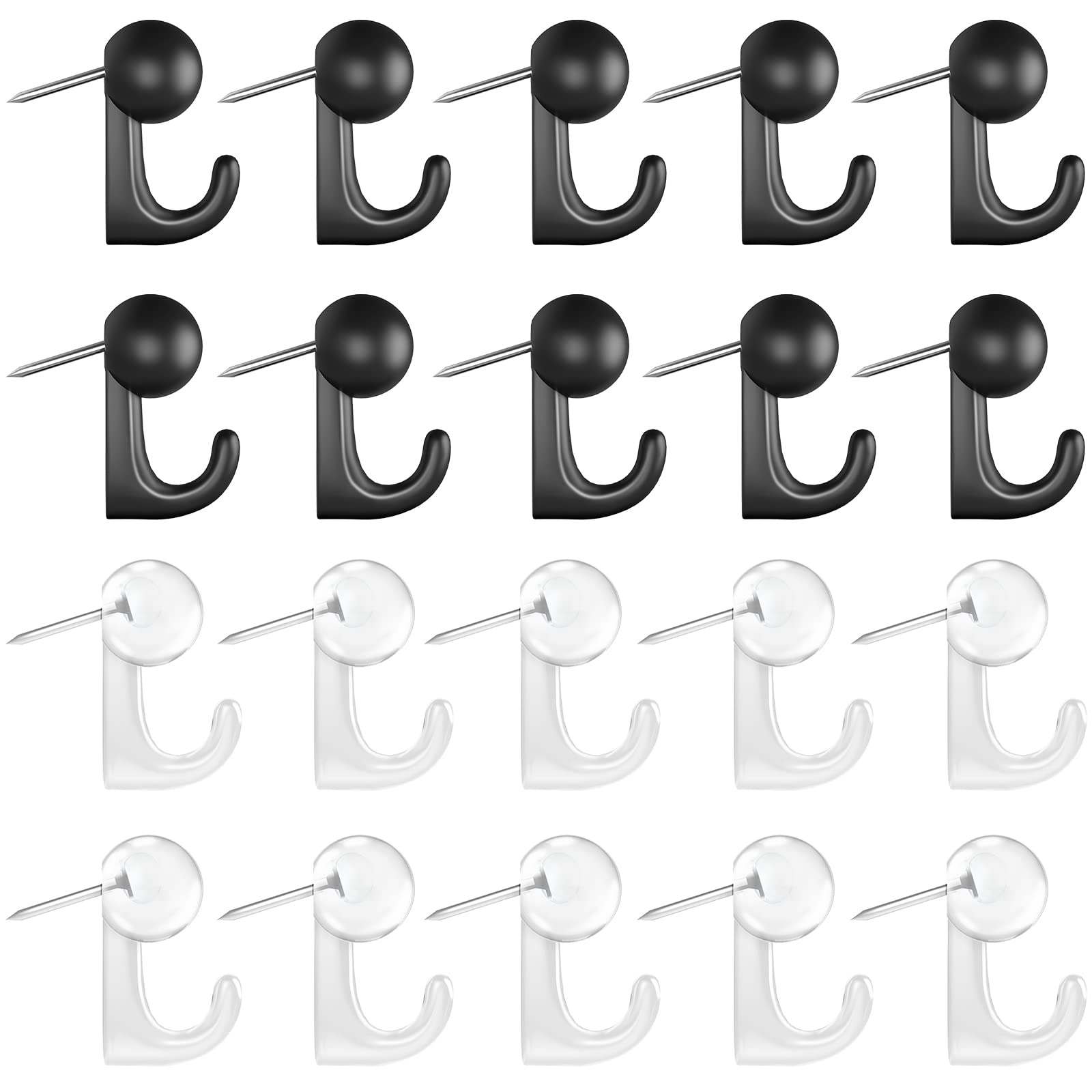 Snapklik.com : Push Pin Hooks - 50 Pieces Cork Board Hooks, Push Pins ...